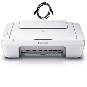 can-on pixma mg25series all-in-one inkjet printer, scanner & copier, up to 60 sheets paper tray – hi-speed usb connectivity+ bools usb printer cable