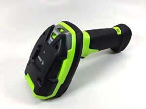 zebra series rugged corded handheld standard range linear imager with high-current shielded usb cable, industrial green (li3608-sr3u4600vzw)