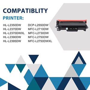 inkalfa TN760 TN730 Toner Cartridge Replacement for Brother TN760 TN 760 TN-760 TN730 TN-730 for MFC-L2710DW HL-L2395DW MFC-L2750DW HL-L2370DW L2390DW L2350DW Printer Ink (Black, 4-Pack)