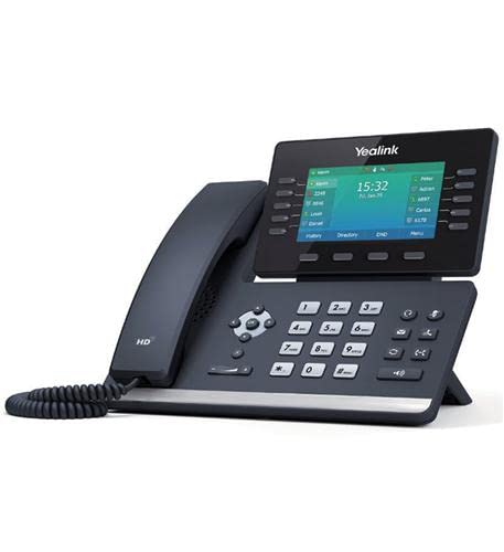 Yealink SIP-T54W IP Phone [5 Pack] 16 VoIP Accounts. 4.3-Inch Color Display. USB 2.0, 802.11ac Wi-Fi, Dual-Port Gigabit Ethernet, 802.3af PoE, Power Adapter Not Included (SIP-T54W)