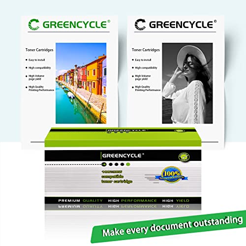 greencycle 1 Pack Compatible CB435A 35A Black Toner Cartridge Replacement for HP Laserjet P1005 P1006 P1007 P1008 P1009 Printer