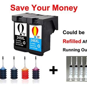 A1INK Refilled PG 245XL CL 246XL PG 243XL CL 244XL Ink Cartridge Replacement for Canon PIXMA TS202 TS302 IP2820 MG2555 TS3120 MG3020 MG2420 MG2922 MG3022 MG2520 MG3029 2924 2520 2525 TR4520 Printer