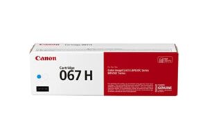 canon 067 cyan toner cartridge, high capacity, compatible to mf656cdw, mf654cdw, mf653cdw, lbp633cdw and lbp632cdw printers