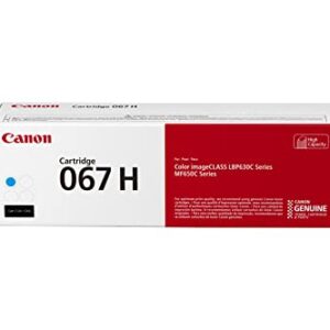 Canon 067 Cyan Toner Cartridge, High Capacity, Compatible to MF656Cdw, MF654Cdw, MF653Cdw, LBP633Cdw and LBP632Cdw Printers