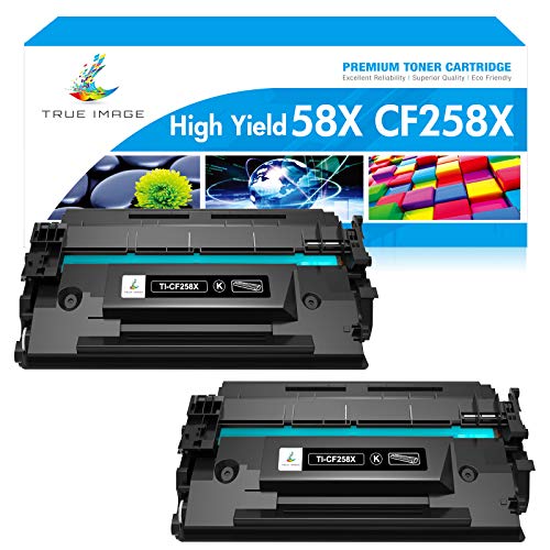 TRUE IMAGE Compatible Toner Cartridge Replacement for HP 58X CF258X 58A CF258A M428fdw HP Laserjet Pro M404n M404dn M404dw MFP M428fdw M428fdn M428dw M304 M404 M428 Printer Toner (Black 2-Pack)