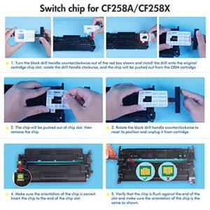 TRUE IMAGE Compatible Toner Cartridge Replacement for HP 58X CF258X 58A CF258A M428fdw HP Laserjet Pro M404n M404dn M404dw MFP M428fdw M428fdn M428dw M304 M404 M428 Printer Toner (Black 2-Pack)