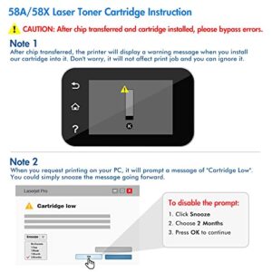 TRUE IMAGE Compatible Toner Cartridge Replacement for HP 58X CF258X 58A CF258A M428fdw HP Laserjet Pro M404n M404dn M404dw MFP M428fdw M428fdn M428dw M304 M404 M428 Printer Toner (Black 2-Pack)