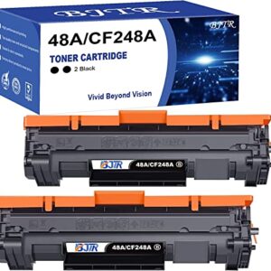 BJTR 48A Toner Cartridges Replacement for HP 48A CF248A Works for Laserjet Pro MFP M15w M29w M28w M29 M30w M31w M15 M15a M28a M29a M16a M16w M16 Printer（2 Black ）