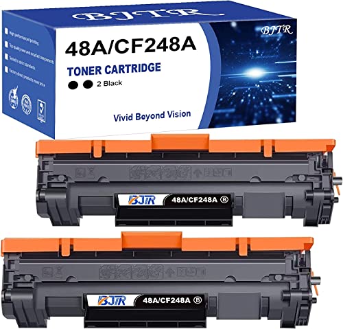 BJTR 48A Toner Cartridges Replacement for HP 48A CF248A Works for Laserjet Pro MFP M15w M29w M28w M29 M30w M31w M15 M15a M28a M29a M16a M16w M16 Printer（2 Black ）