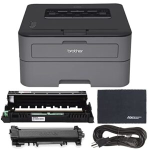 aom brother hl-l2300d monochrome laser printer with duplex printing bundle