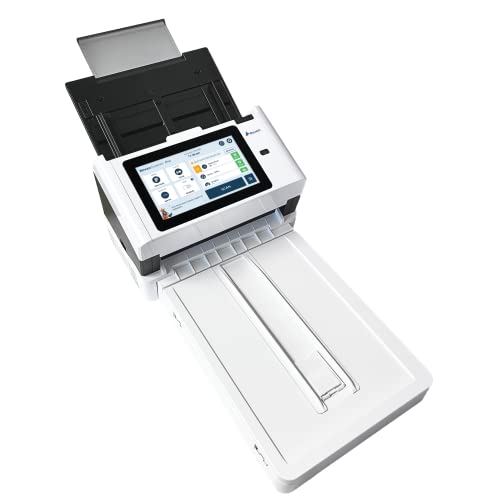 Raven Pro Max Document Scanner - Huge Touchscreen, High Speed Color Duplex Feeder (ADF) + Flatbed Combo, Wireless Scan to Cloud, WiFi, Ethernet, USB, Home or Office Desktop