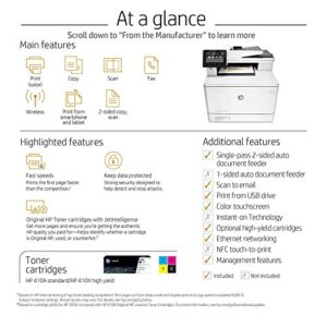 HP LaserJet Pro M477fnw Multifunction Wireless Color Laser Printer with Built-in Ethernet (CF377A)