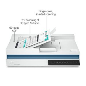 HP ScanJet Pro 3600 f1, Fast 2-Sided scanning and auto Document Feeder (20G06A)