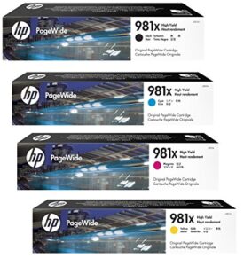 hp 981x original pagewide cartridge 4-color set