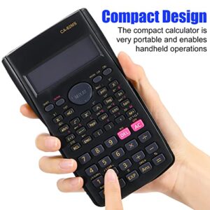 30 Packs Scientific Calculator Bulk, Individually Packaged Saillong 2 Line Engineering Classroom Math Calculators for Middle School, High School, College Student and Teacher, and Business, Black