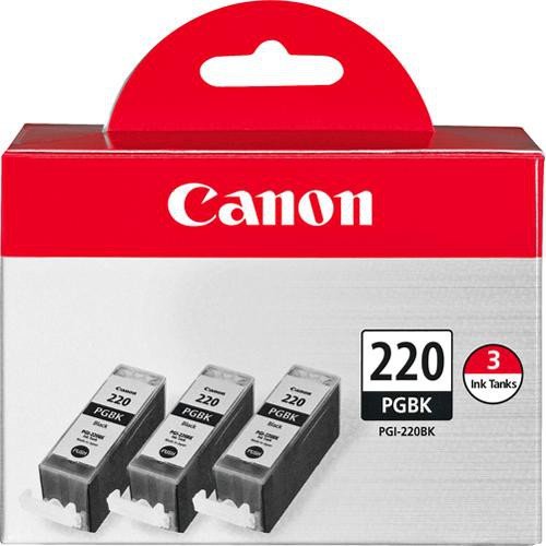 Canon CLI-221 Four-Color Ink Tank Pack + Canon PGI-220 Black Ink Tank 3-Pack