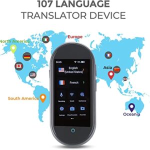 DoDoDuck 3 Language Translator Device, Offline Translation, No WiFi Needed, Offline 2 Way Translation in 12 Languages,109 Online, Bluetooth | Integrated AI Assistant……