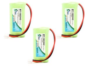 3 pack – replacement for at&t el52313 battery – compatible with at&t cordless phone battery (700mah 2.4v ni-mh)