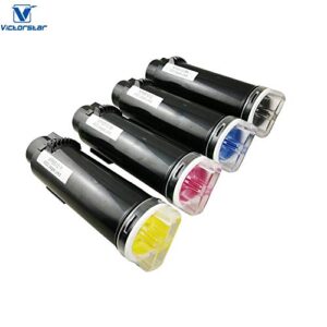 VICTORSTAR 4 Colors Compatible Toner Cartridges 6510 6515 【Extra High Yield】 5500 Pages BK, 4300 Pages CMY for Xerox Phaser 6510n 6510dn 6510dni 6510dnm WorkCentre 6515 6515n 6515dn 6515dni 6515dnm