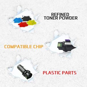 VICTORSTAR 4 Colors Compatible Toner Cartridges 6510 6515 【Extra High Yield】 5500 Pages BK, 4300 Pages CMY for Xerox Phaser 6510n 6510dn 6510dni 6510dnm WorkCentre 6515 6515n 6515dn 6515dni 6515dnm