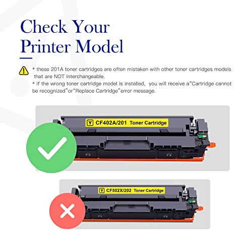 Valuetoner Compatible Toner Cartridge Replacement for HP 201A 201X CF400X CF400A CF401A CF402A CF403A for Color Pro MFP M277dw M252dw M277c6 M277n M277 M252n Printer(Black, Cyan, Magenta, Yellow)