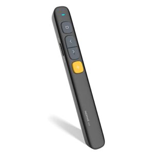 norwii n29 wireless presenter with 300 ft long range, 2.4ghz presentation clicker for presentation remote powerpoint clicker slide advancer supports hyperlink/volume/mac/key-customized