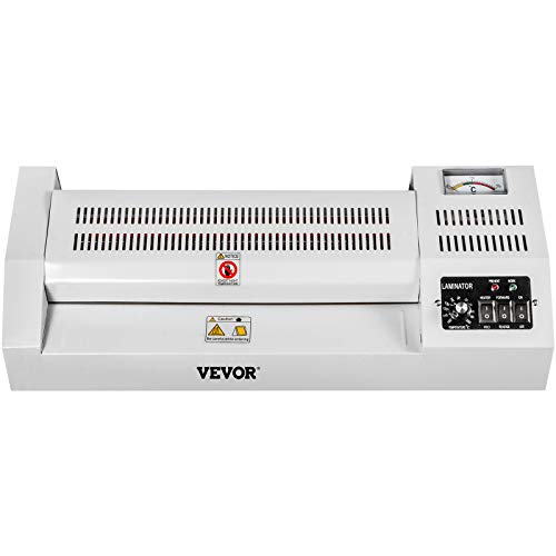 VEVOR Lamination Machine 12.6" Thermal Laminator Machine 4 Rollers System Portable Laminating Machine for Home School or Small Office Suitable for Use with Photos, Handouts or Other Laminating Needs