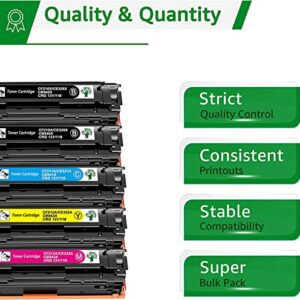 GREENSKY Compatible Toner Cartridge Replacement for Canon 131 131H MF624Cw MF628Cw LBP7110Cw MF8280Cw MF8080Cw Printer (Black, Cyan, Yellow, Magenta, 5-Pack)