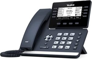 yealink t53w ip phone, 12 voip accounts. 3.7-inch graphical display – black (renewed)