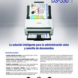 Epson DS-530 Document Scanner: 35ppm, TWAIN & ISIS Drivers