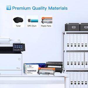 LxTek Compatible Toner Cartridge & Drum Unit Replacements for Brother TN450 TN-450 DR420 DR-420 to use with FAX-2940 FAX-2840 MFC-7240 HL-2270DW Printer (2 Toner Cartridges, 1 Drum Unit, 3 Pack)