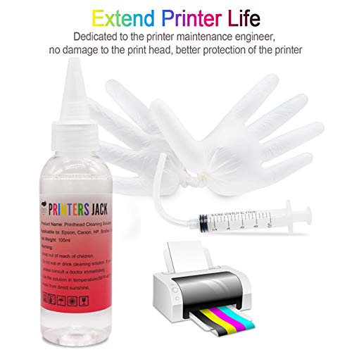 Inkjet Printers Printhead Cleaning Kit for Epson WF-3640 WF-7620 WF-3620 WF-2750 WF-7610 WF-2650 WF-7710 ET-2650 ET-2550 C88 R2000 R2880 XP-420 XP-320 XP-410 XP-420 Liquid Printers