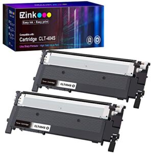 e-z ink (tm) compatible toner cartridge replacement for samsung 404 404s clt-k404s to use with xpress c430 c430w c480 c480fw xpress sl-c430w sl-c480fw printer tray (black, 2 pack)