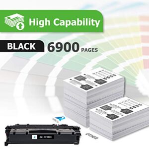 Aztech Compatible Toner Cartridge Replacement for HP 80X CF280X 80A CF280A for HP Pro 400 M401A M401D M401N M401DNE MFP M425DN Printer Ink (Black, 4-Pack)