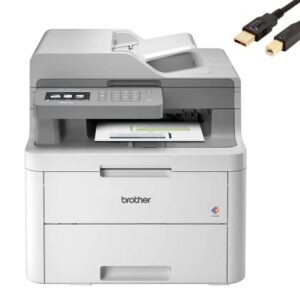 Brother MFC-L3710CW Compact Digital Color All-in-One Wireless Laser Printer, AirPrint, Hi-Speed USB 2.0, Wi-Fi Direct, 19ppm, 3.7" Color Touchscreen, Amazon Dash Replenishment Ready, Durlyfish