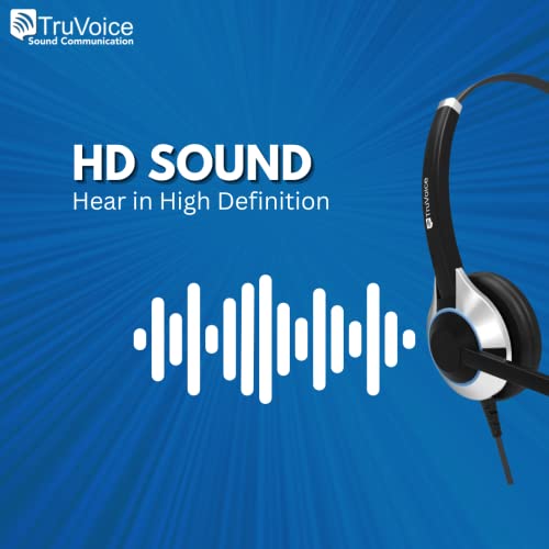 Headset Training Solution (Includes 2 x TruVoice HD-550 Premium Double Ear Headsets with Noise Canceling Microphone,Training Cord and Smart Lead - Works with 99% of Phones with RJ9 Headset Port)