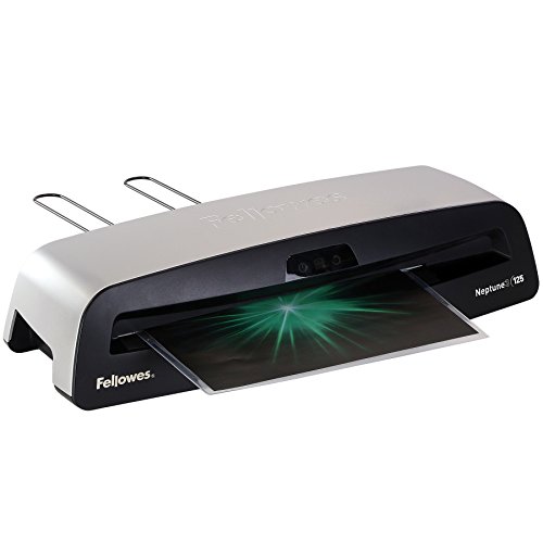 Fellowes Neptune 3 125 Laminator with 10 Pouches, 12.5 Inch (5721401), Silver, Black