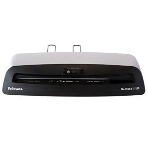 Fellowes Neptune 3 125 Laminator with 10 Pouches, 12.5 Inch (5721401), Silver, Black