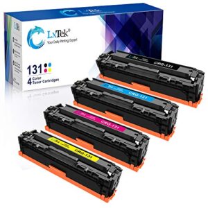 lxtek remanufactured toner cartridges replacement for canon 131 to use with lbp7110cw mf624cw mf628cw mf8280cw printer (black, cyan, magenta, yellow, 4 pack)