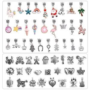 BDBKYWY Charm Bracelet Making Kit, Teen Girl Gifts Jewelry Making Kit, Unicorn/Mermaid Girl Toys Art Supplies Crafts for Girls Age 8-12