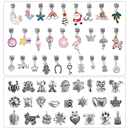 BDBKYWY Charm Bracelet Making Kit, Teen Girl Gifts Jewelry Making Kit, Unicorn/Mermaid Girl Toys Art Supplies Crafts for Girls Age 8-12