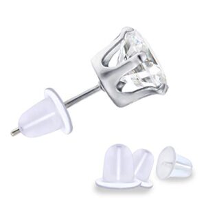 Earring Backs 10 Styles Earring Accessories Safety Bullet Earring Clutch Hypoallergenic 1040 Pieces (10 Styles)