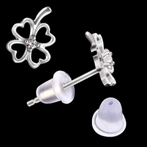 Earring Backs 10 Styles Earring Accessories Safety Bullet Earring Clutch Hypoallergenic 1040 Pieces (10 Styles)