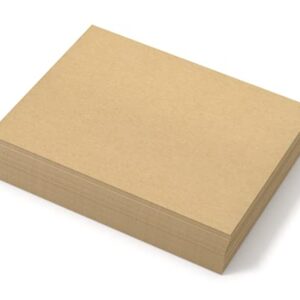 Chipboard Sheets 8.5" x 11" - 100 Sheets of 22 Point Chip Board for Crafts - This Kraft Board is a Great Alternative to MDF Board and Cardboard Sheets