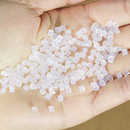 Earring Backs for Sensitive Ears, 200pcs Silicone Clear Earring Backs for Studs Earring Hooks Hypo-allergenic Earring Stoppers Jewelry Accessories