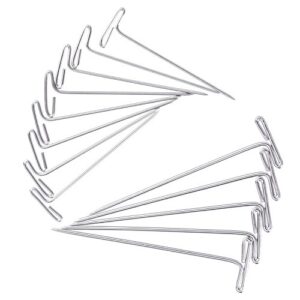 Blulu Steel T-pins for Blocking Knitting, Modelling and Crafts 150 Pieces (2 Inch, 1-1/2 Inch)