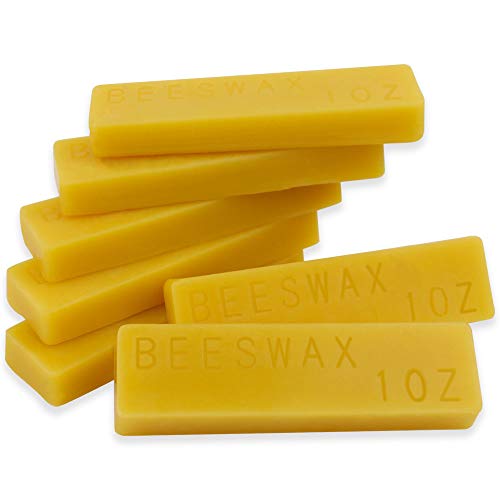 EricX Light Beeswax Bars 7oz,1oz for Each Beeswax Bars,Pack of 7 Beeswax Bars Cosmetic Grade