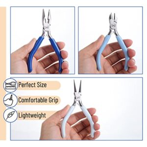 Mr. Pen- Jewelry Pliers, 3 Pack, Jewelry Making kit, Pliers for Jewelry Making, Mini Pliers, Wire Cutters for Jewelry Making, Chain Nose Pliers, Craft Pliers, Earring Pliers