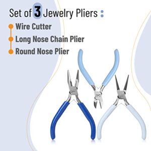 Mr. Pen- Jewelry Pliers, 3 Pack, Jewelry Making kit, Pliers for Jewelry Making, Mini Pliers, Wire Cutters for Jewelry Making, Chain Nose Pliers, Craft Pliers, Earring Pliers