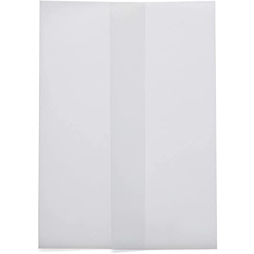 100 Pack Vellum Jackets for 5x7 Invitations, Bulk Transparent Paper Envelope Liners for Wedding Cards